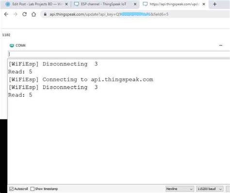 Read ThingSpeak Channel Using ESP And Arduino