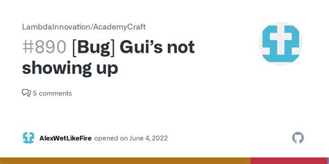 Bug Guis Not Showing Up · Issue 890 · Lambdainnovationacademycraft