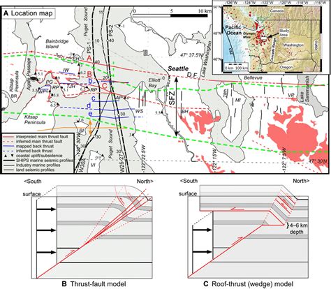 A Map Of The Seattle Fault Zone SFZ In The Central Puget Sound Download Scientific Diagram