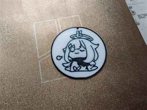 Genshin Impact Paimon Emoji Keychain By 木头人 Makerworld