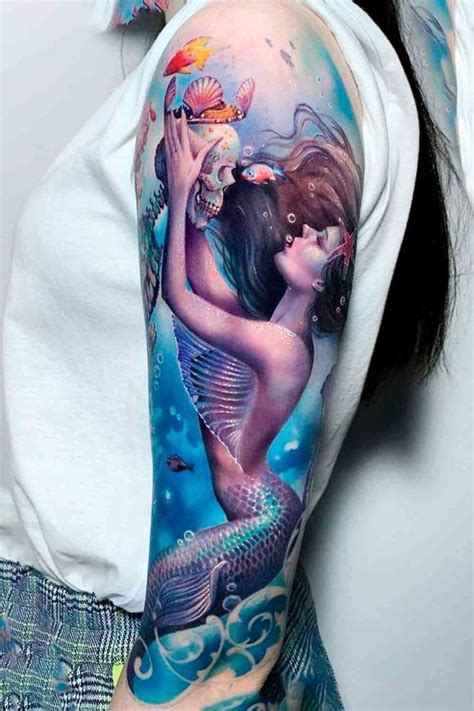 Fotos De Tatuagens De Sereia Mermaid Tattoo Designs Tattoos Ocean