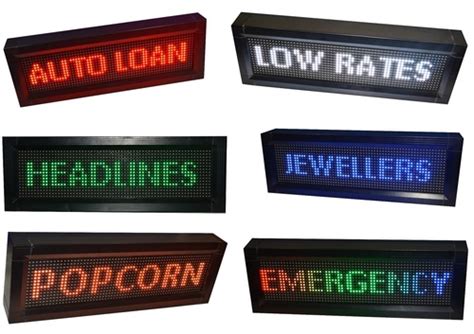 led message scrolling display at best price in coimbatore visai