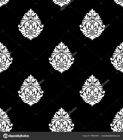 Damask Seamless Dark Pattern Design Pattern Art Textile Prints
