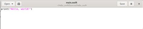 Write Your First Apple Swift Program In Debian Vitux