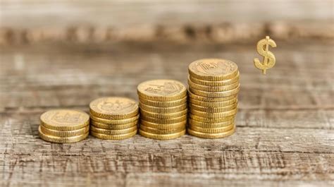 Money Concept Savings Investment Coins Currency Graph Money Growth