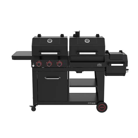 Nexgrill 810 0072 Oakford 1150 Pro Offset Smoker And 3 Burner Propane