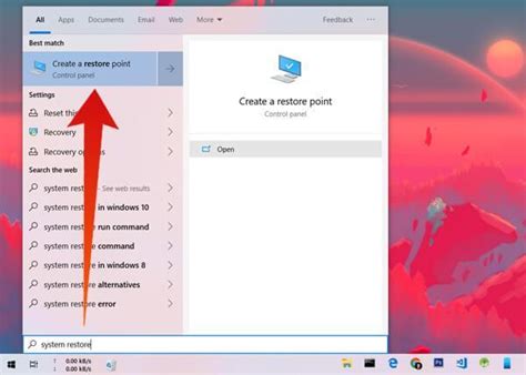 How To Create A System Restore Point On Windows 10 Mashtips