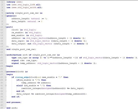 Logic Design How To Write Simple Ram In Vhdl — Steemit