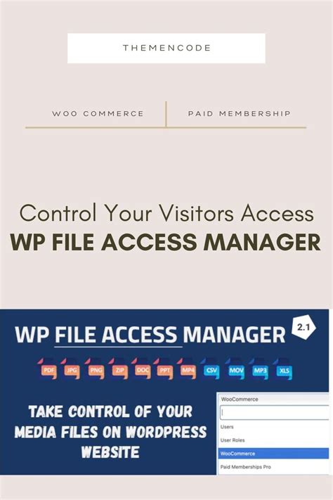 wp file access manager easy way to restrict wordpress uploads