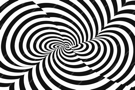 Premium Vector Seamless Pattern Optical Illusion Vector Background