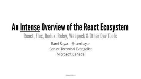 Pdf An Intense Overview Of The React Ecosystem Dokumentips
