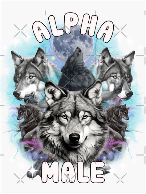 Alpha Male Wolf Vintage 90s Wolf Ripping Werewolf Alpha Wolf Funny