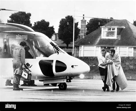 Accidents And Disasters Explosion Fire Piper Alpha Oil Rig Disaster North Sea 1988 Stock