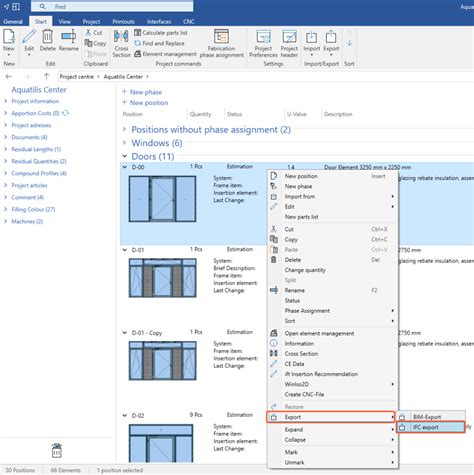 Ifc Export Orgadata Online Help System