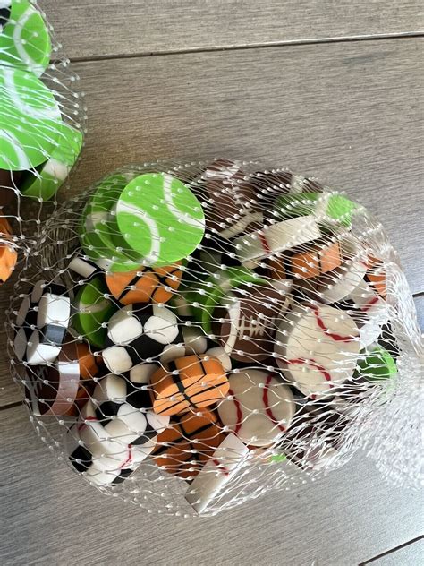 Sports Ball Erasers Lot Of 120 2 Packs Of 60 Target Bullseye Reward