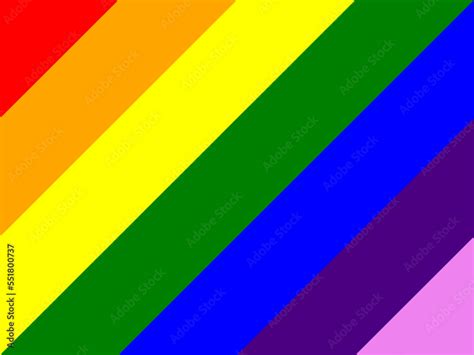 Diagonal Rainbow Color Scale Chart Or Spectrum With Seven Colors Red