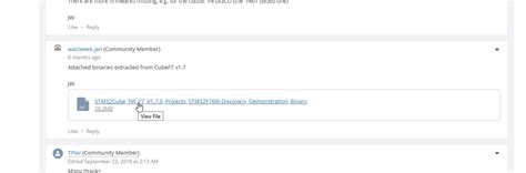 solved stm32f769i disco original hex file not found in st