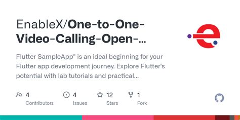 Github Enablexone To One Video Calling Open Source Flutter