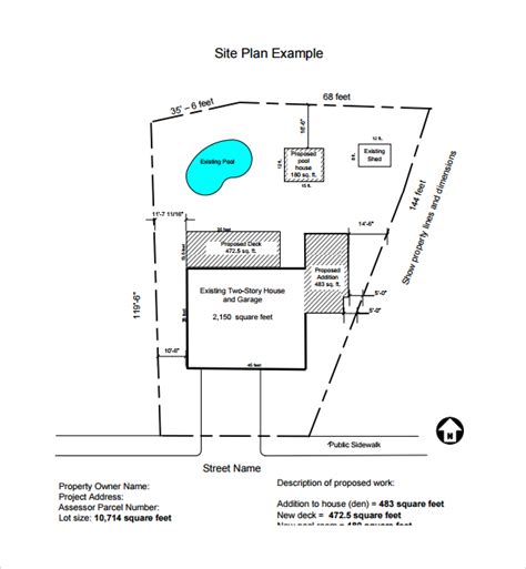 Site Plan Template Free Design Talk