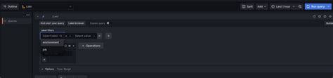 missing labels in the loki explore label filter and label browser