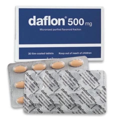 Daflon 500mg For Hemorrhoids And Varicose Veins 30 Tablets Original £38