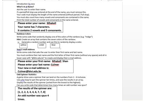 Solved Introduction To Java What S In A Name Ask The User Chegg