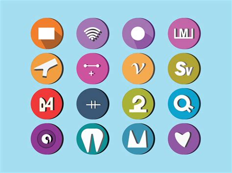 collection of web user interface color icons set 15573390 vector art at