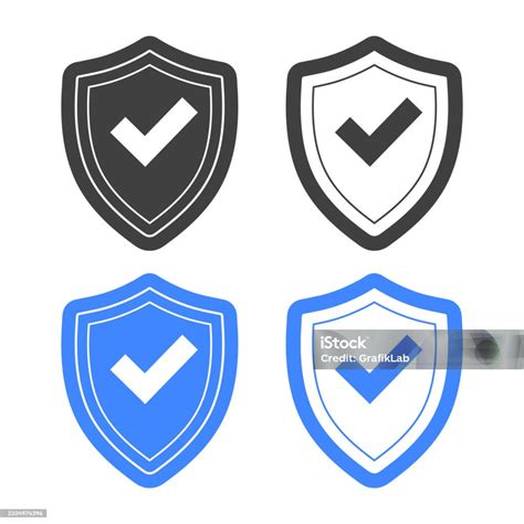 Security Shields Checkmarks Stock Illustration Download Image Now Abstract Agreement