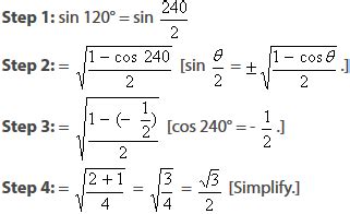 Half Angle Identities Pre Calculus