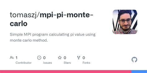 Github Tomaszjmpi Pi Monte Carlo Simple Mpi Program Calculating Pi