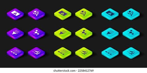Set Data Analysis Pie Chart Infographic Stock Vector Royalty Free