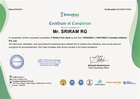 Python Fullstack Careergrowth Professionaldevelopment Sriram Rg