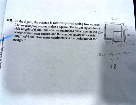 2e The Figure The Octagon Is Formned By Overlapping Two The Overlapping