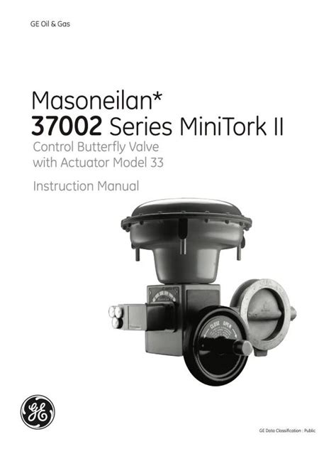 Masoneilan 37002 Series Minitork Ii Butterfly Control Valve Fluid Tech