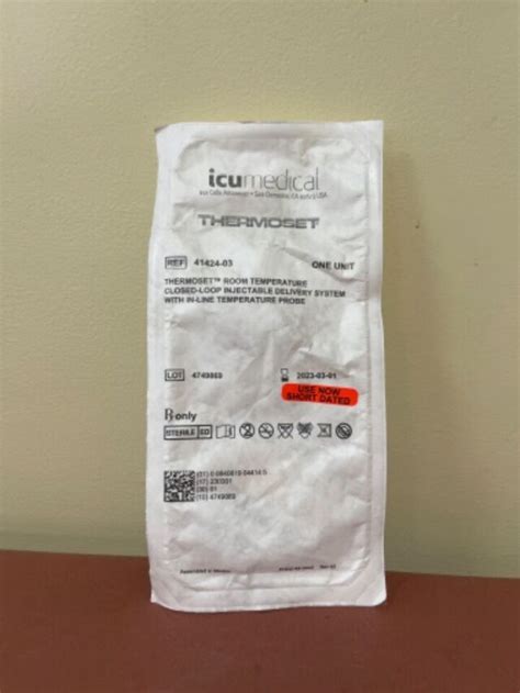 New Icu Medical 41424 03 Thermoset Room Temperature Closed Loop