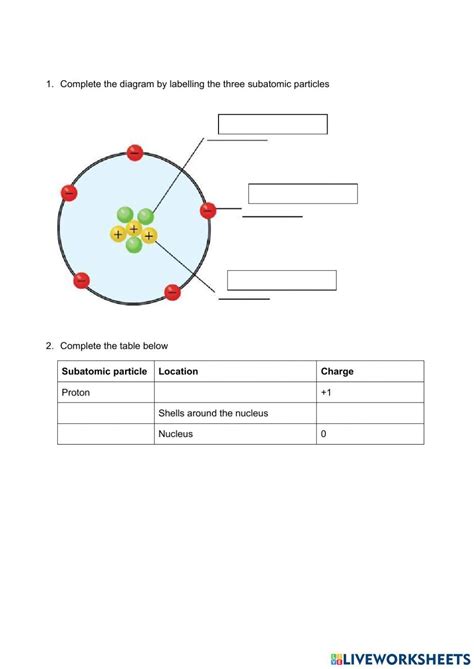 Element Compund Mixture Pre Test Worksheet Live Worksheets