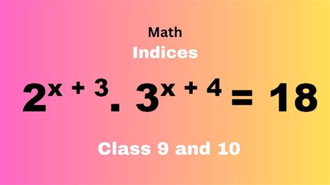 Class 10 Indices Important Question Youtube