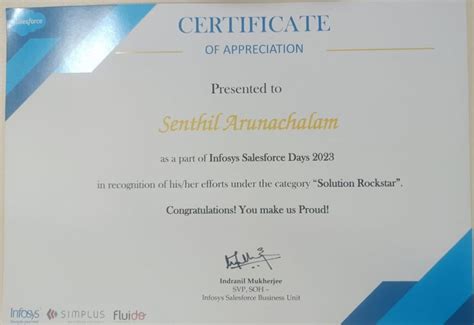 Senthilkumar Arunachalam On Linkedin Infosys Infyeais Infymulesoft