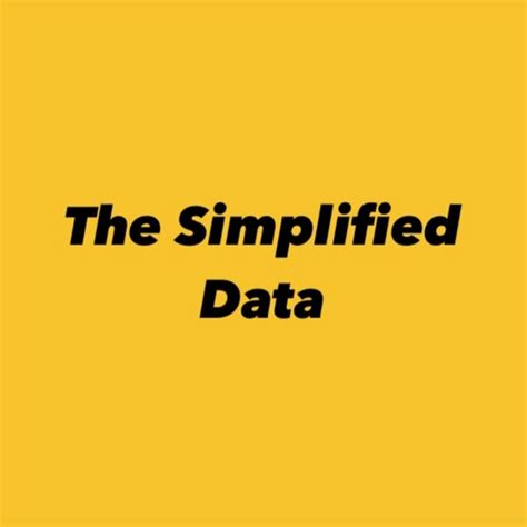 The Simplified Data Youtube The Simplified Data Youtube
