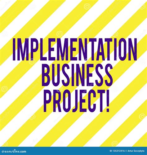 Word Writing Text Implementation Business Project Business Concept For