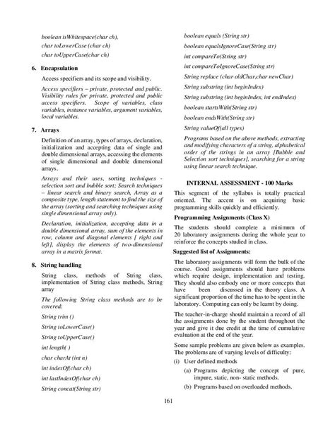 Icse Computer Applications Syllabus 2024 Pdf Cisce Class 10 9