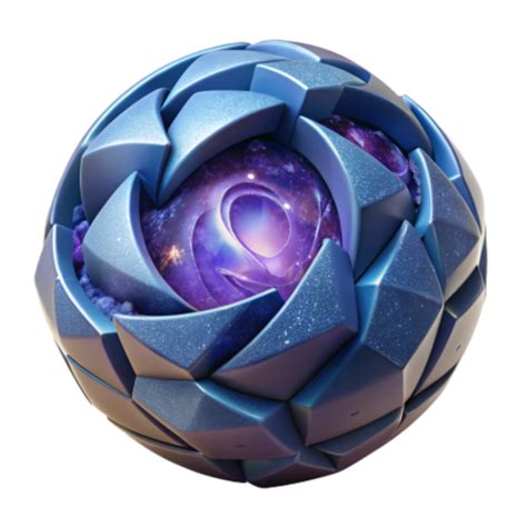 Vibrant Rustic Cosmic Geometry A 3d Abstract Sphere High Quality 56745438 Png