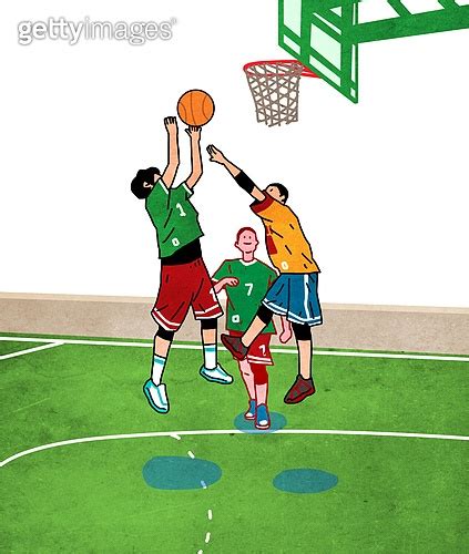 스포츠 생활체육 라이프스타일 운동 건강한생활 주제 농구 농구선수 동호회 슈팅 스포츠활동 이미지 Jv11172035 게티이미지뱅크