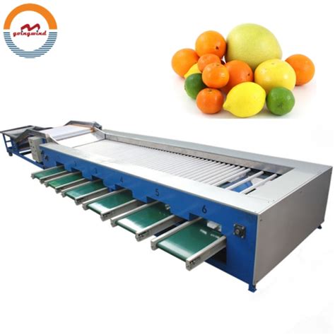 Automatic Industrial Fruit Size Grading Machine Auto Commercial Fruits