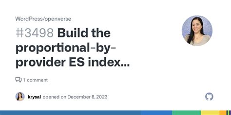 Build The Proportional By Provider Es Index Creation Dag · Issue 3498