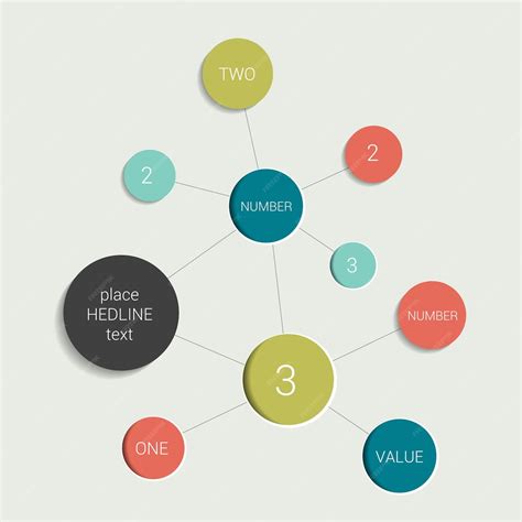 Premium Vector Circle Flowchart Scheme Infographics Chart Element Simply Flat Design