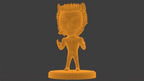3d Wolverine Logan Chibi Turbosquid 1998959