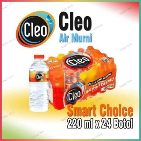 Jual Cleo Botol Mini 220ml 1 Karton Shopee Indonesia