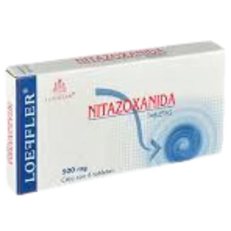 Nitazoxanida 500mg 6 Tabletas Loeffler