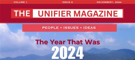 Inside The Unifier Magazine S December Edition